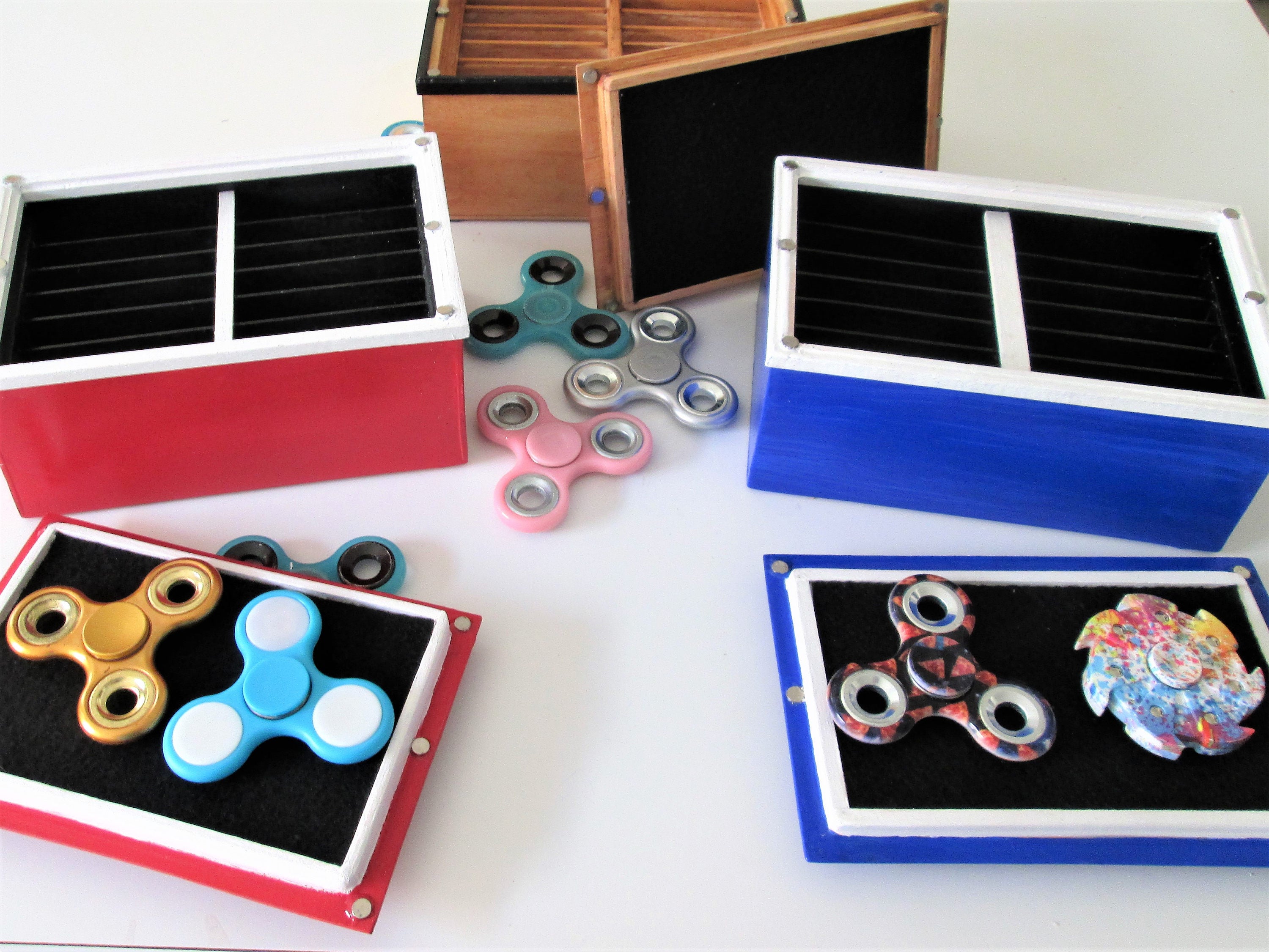 Fidget spinner box spin bin | Etsy