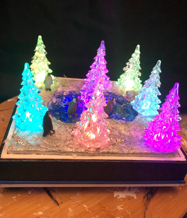 Crystal Tree Forest light sculpture