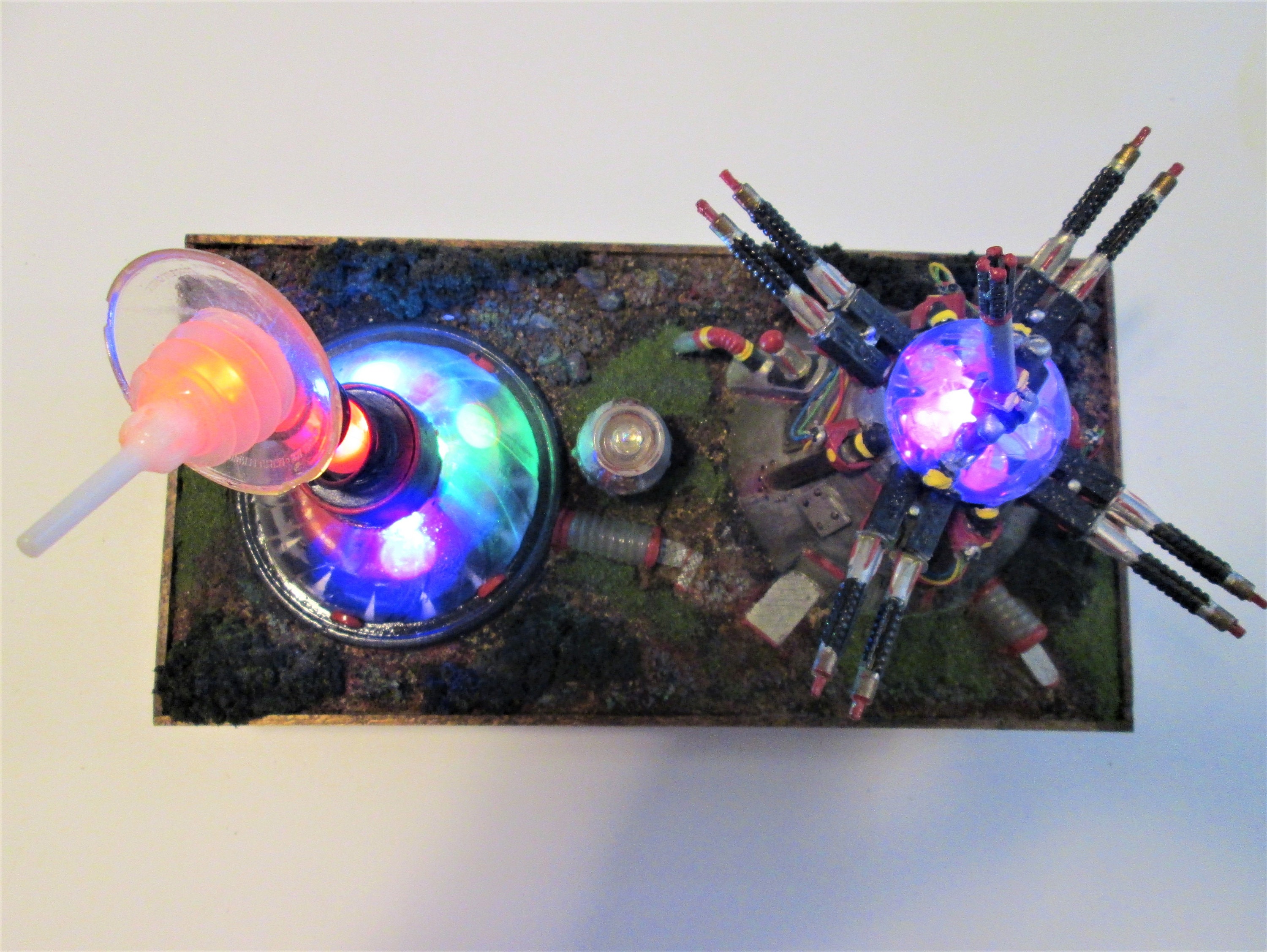 Sci Fi Diorama, Space and Air Defense, Outpost 4, miniature sculpture ...