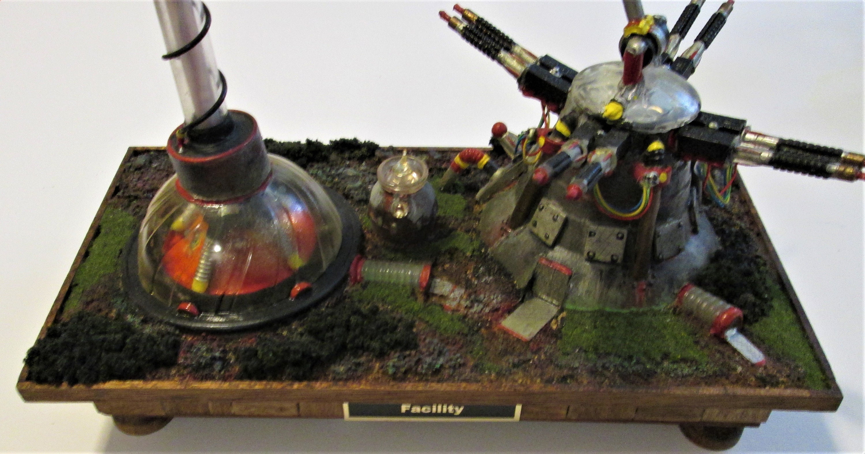 Sci Fi Diorama, Space and Air Defense, Outpost 4, miniature sculpture ...