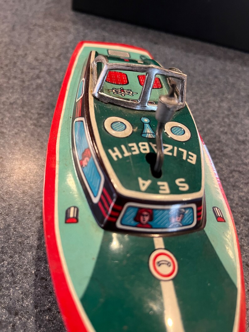 JAPAN TIN BOAT Toy Works Well. Very Nice Condition - Etsy