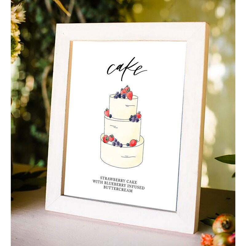 Wedding Cake Sign - Etsy
