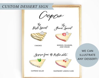 Crepe Menu Sign - Etsy