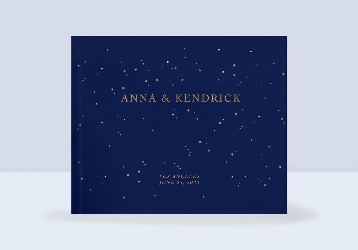 Stars Personalized Guest Book Custom Wedding Reception - Etsy