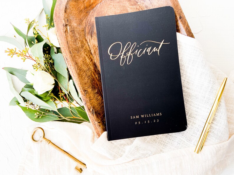 Wedding Officiant Book Officiant Gift Officiant Journal - Etsy