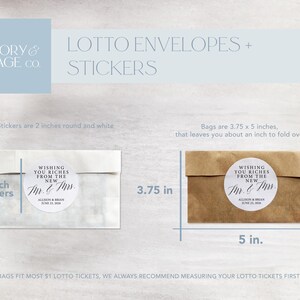 Love You a Lotto | Favor Bags Scratch Ticket and Sticker | Lottery ...