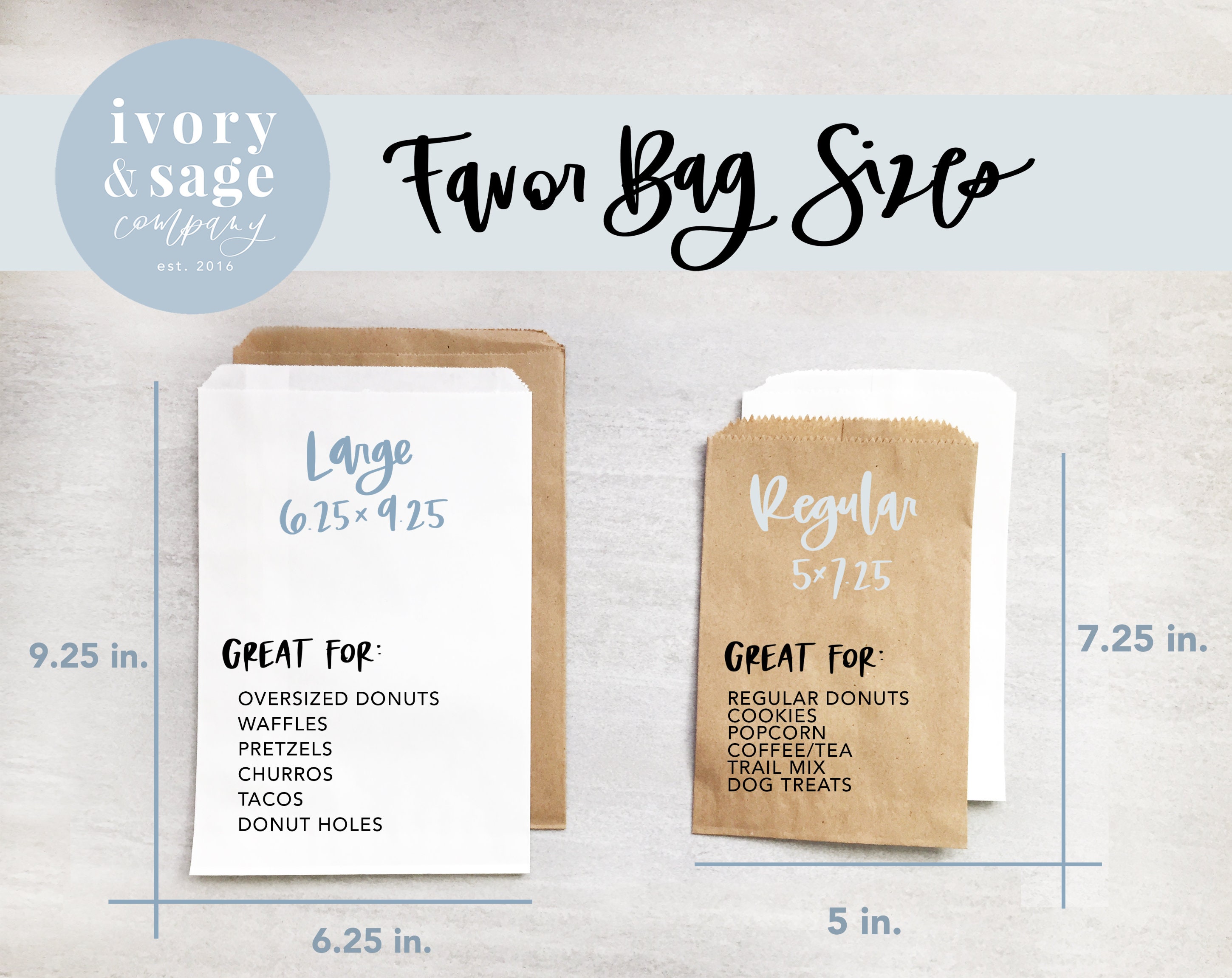 Wedding Taco Bags — Ivory & Sage Co