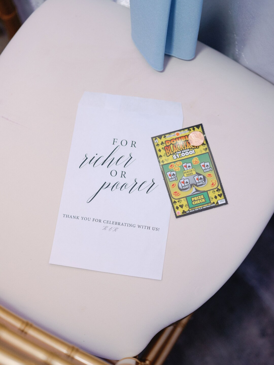 Scratch Ticket Wedding Favor Bags: Lotto Ticket Holders - Etsy