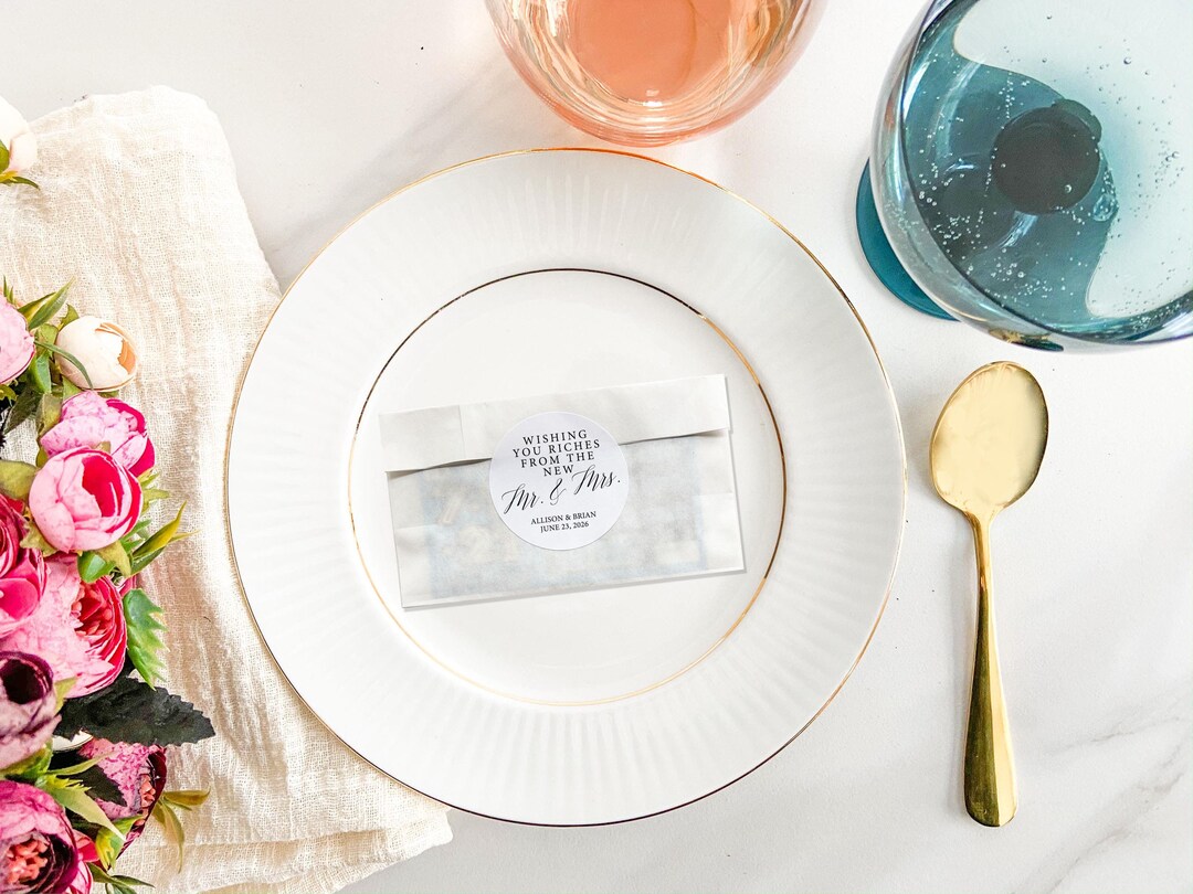 Wishing You Riches From the New Mr and Mrs | Favor Bags Scratch Ticket ...