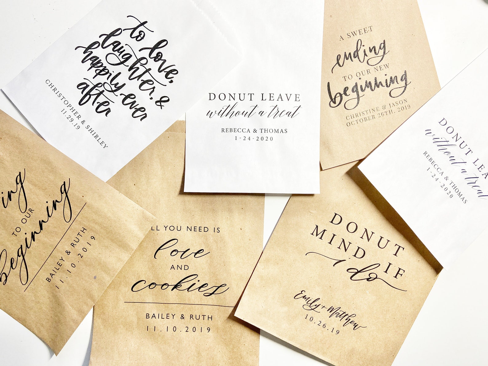 CUSTOM FAVOR BAGS Candy Buffet Bags Candy Bar Bags - Etsy