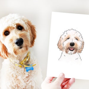 Custom Illustrated Pet Portrait Sign 8x10 Print Digital Pet Sign Pet ...