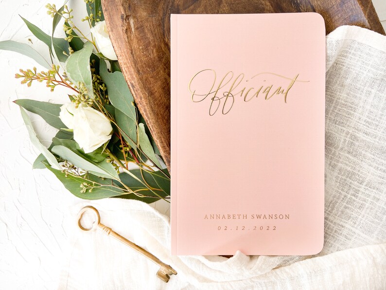 Wedding Officiant Book Officiant Gift Officiant Journal - Etsy