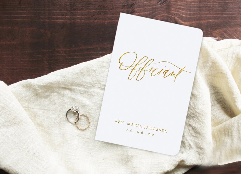 Wedding Officiant Book Officiant Gift Officiant Journal - Etsy