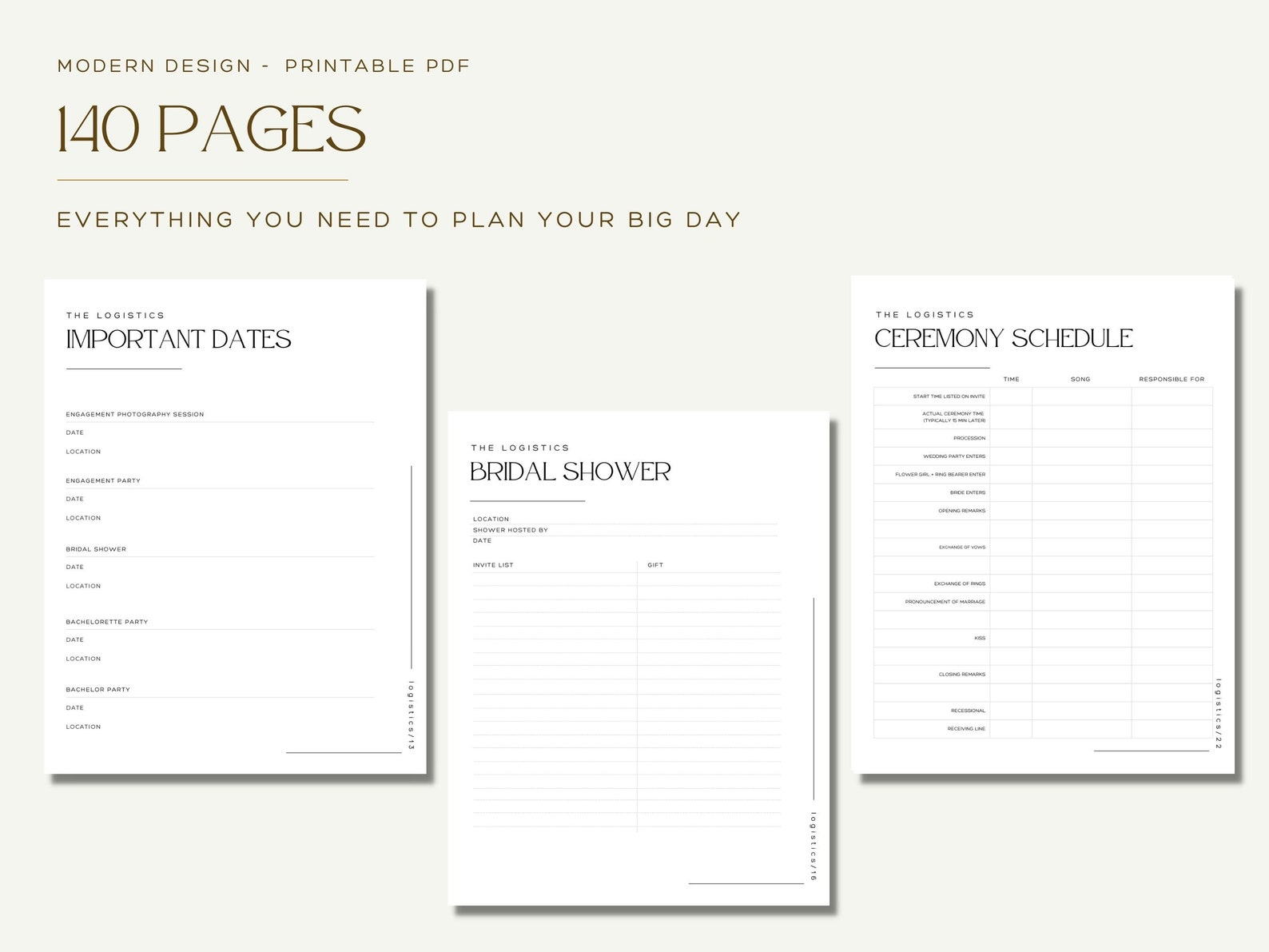 PDF Wedding Planner Printable Wedding Planner Wedding Planner - Etsy