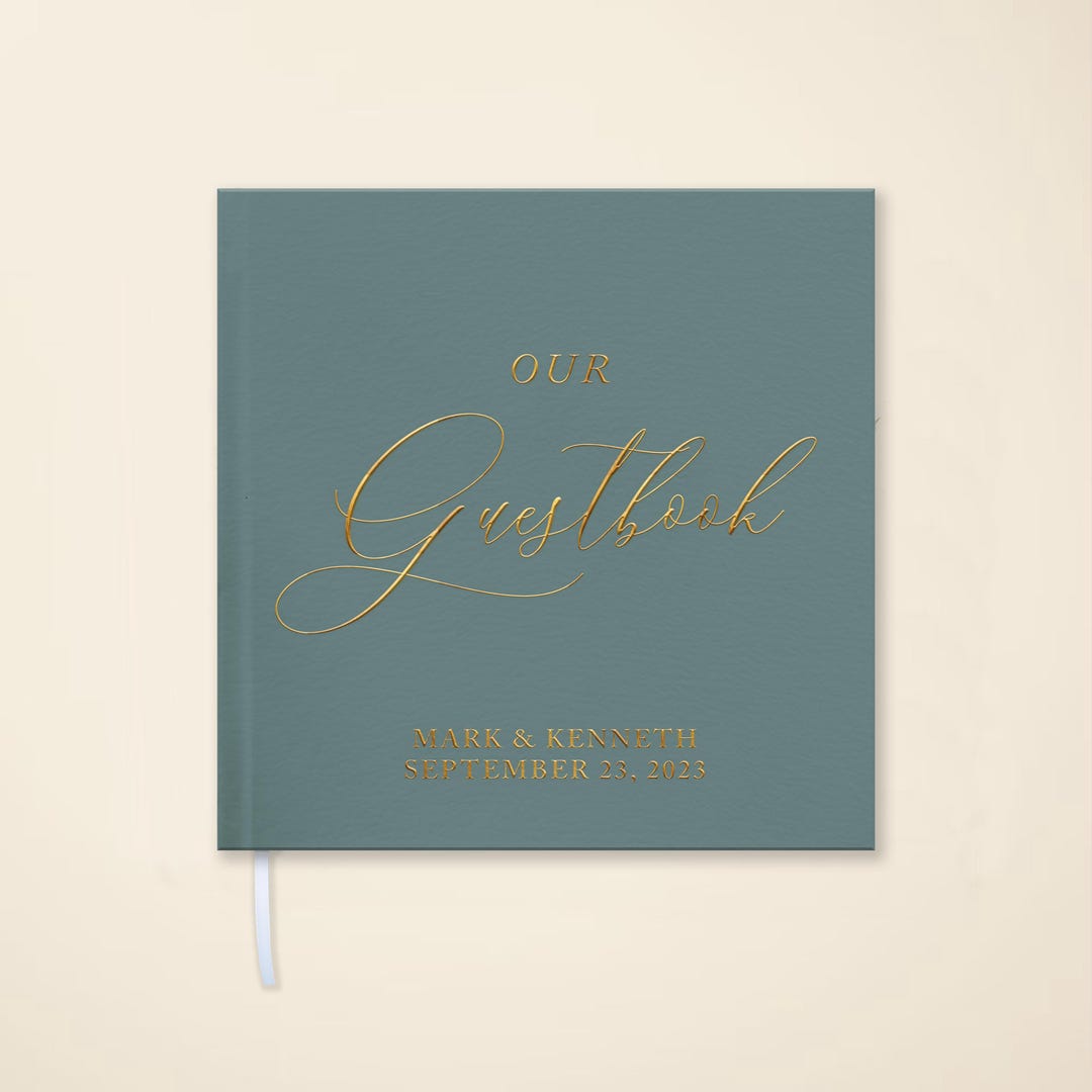 Personalized Guest Book - Custom Wedding Reception Guestbook or Signing ...