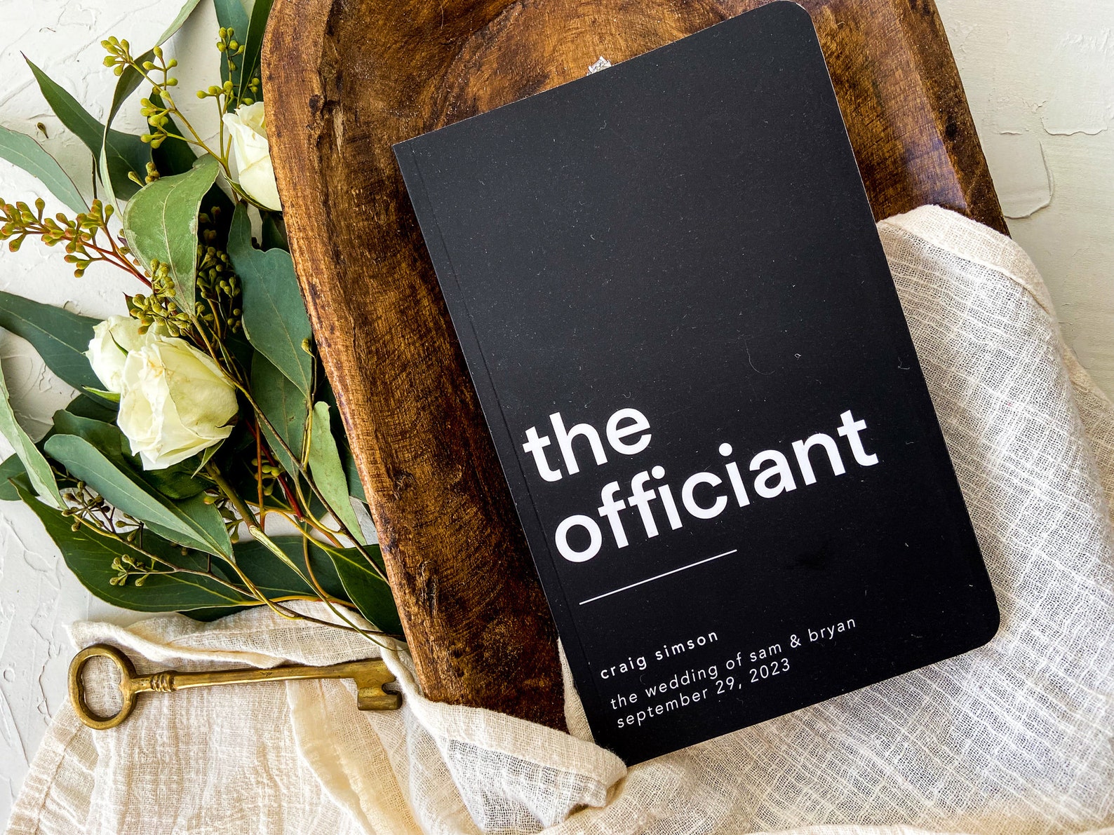 Wedding Officiant Book, Officiant Gift, Officiant Journal, Officiant's ...