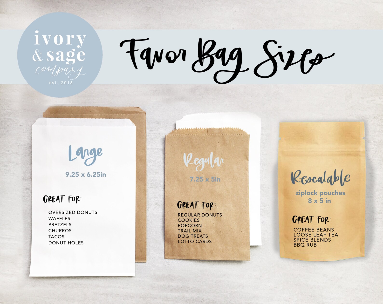 CUSTOM FAVOR BAGS Candy Buffet Bags Candy Bar Bags - Etsy