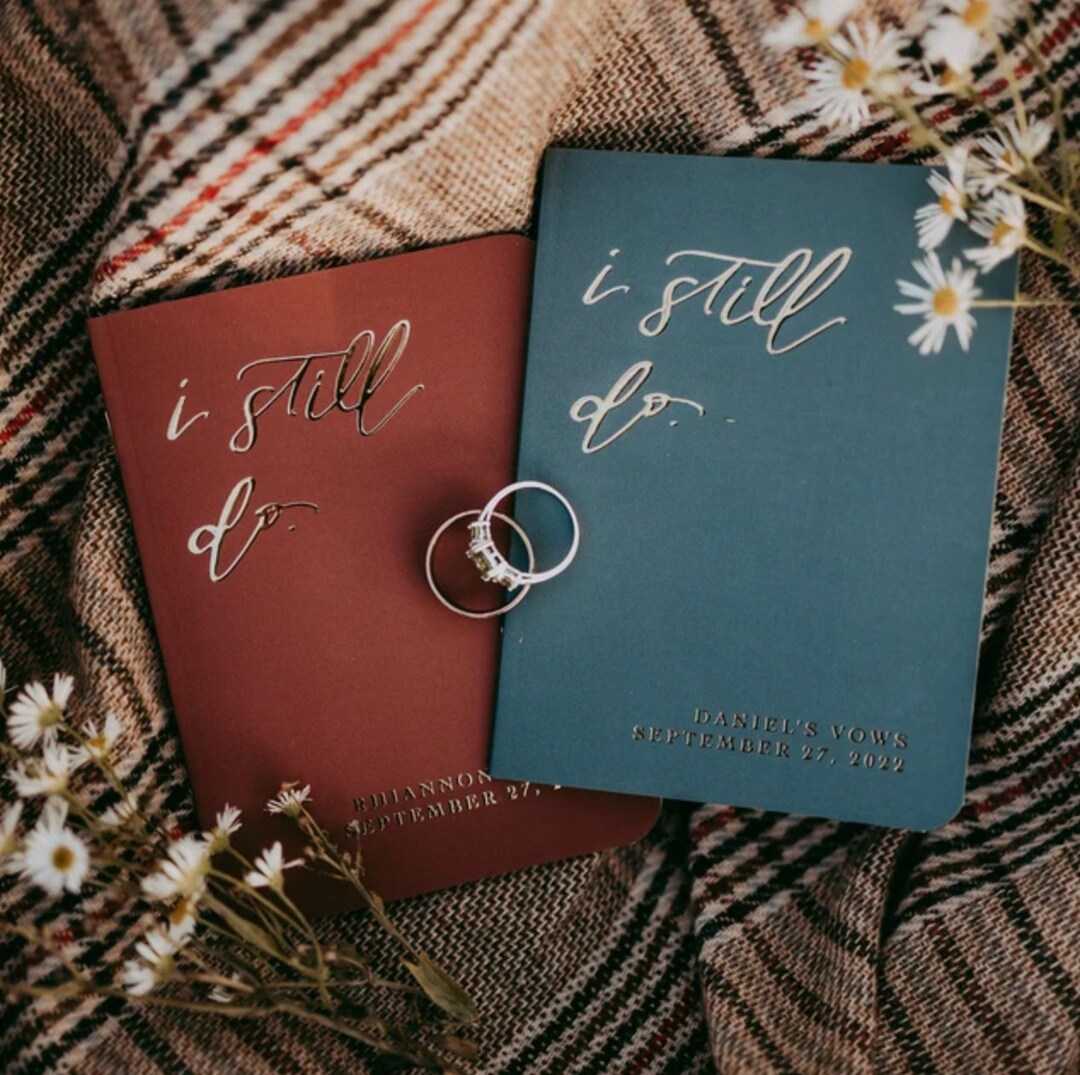 Vow Books Perfect for Your Wedding or Vow Renewal, Boho Neutral Colors ...