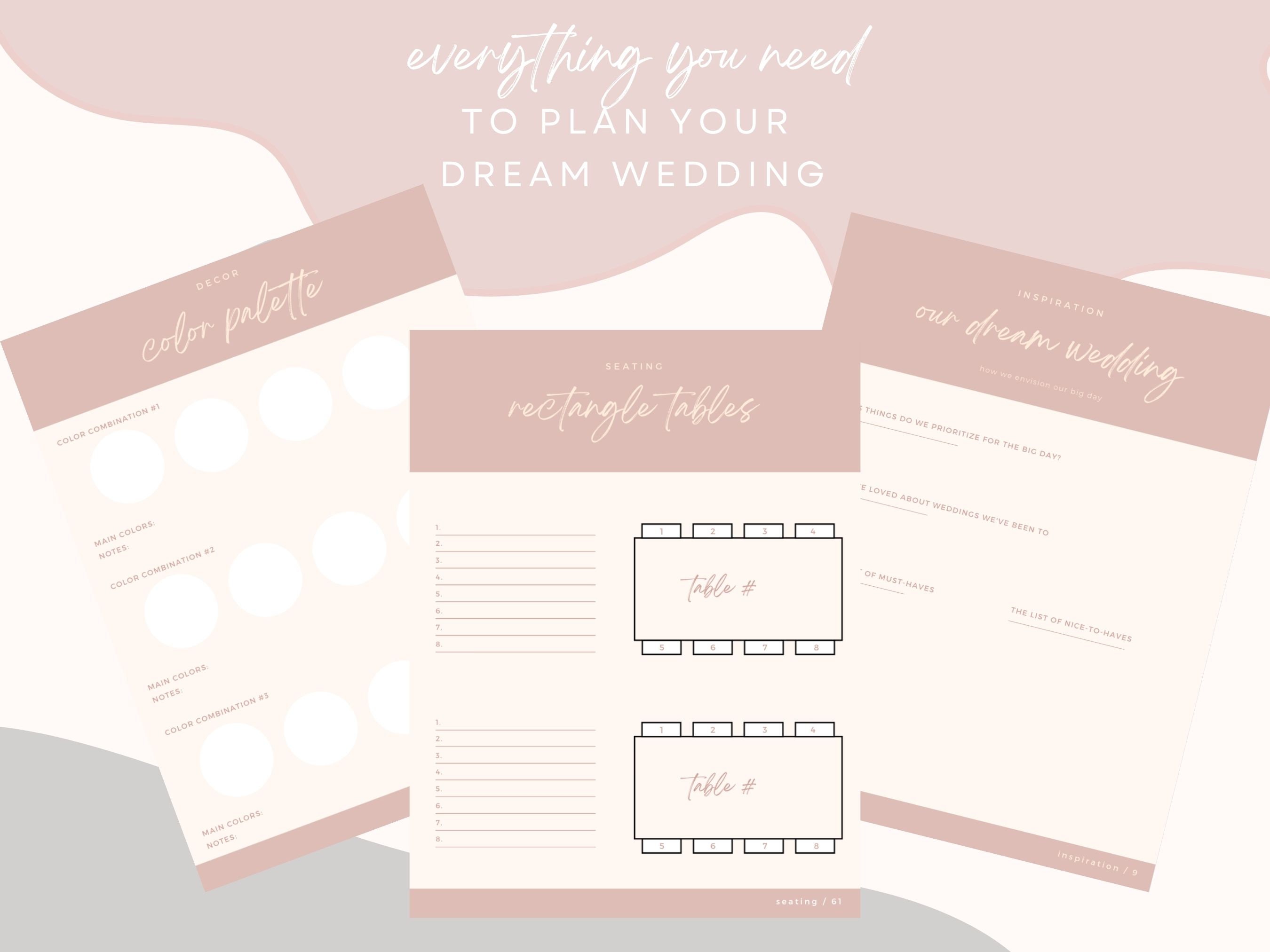 PDF Wedding Planner Printable Printable Wedding Planner - Etsy Australia