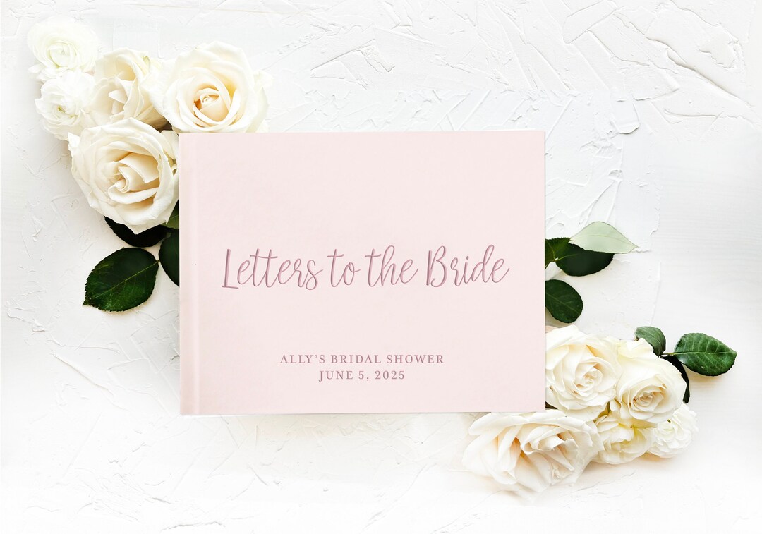 Letters to the Bride Book | Bridal Shower Guest Book | Bachelorette ...