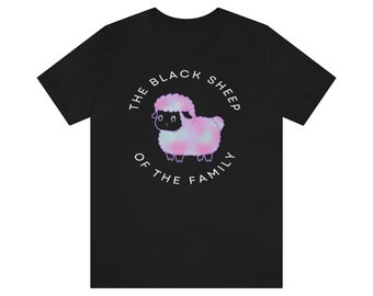 Black Sheep T-shirt. Black Sheep Tee Present. Black Sheep Tshirt Gift ...