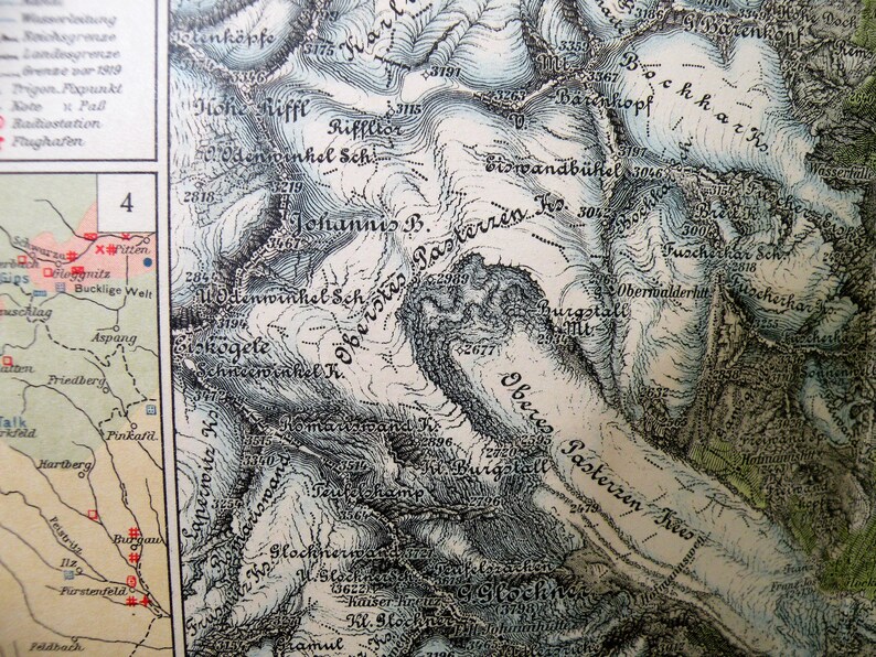 Styria Old Map Vintage Map Wall Art 1928 Map of Styria | Etsy