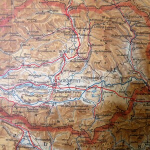 Styria Old Map, Vintage Map Wall Art, 1928 Map of Styria, Historical ...