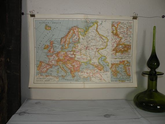 Map Of Europe 1950 Advert Map Of Europe (1950) By F. Pezeril Vesuviana
