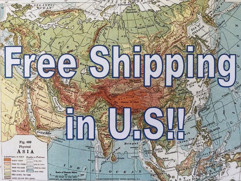 North America Map 1937 Cool Old Map of North America | Etsy