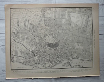 Old Montreal Map - Etsy