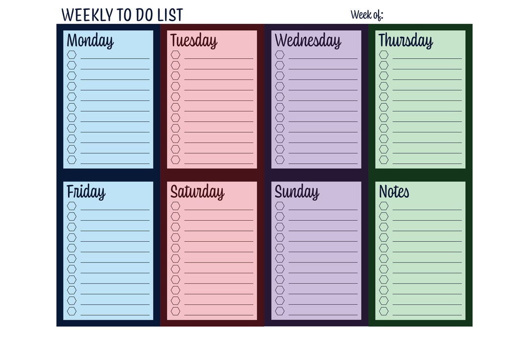 Printable Weekly to Do List Sheet - Etsy