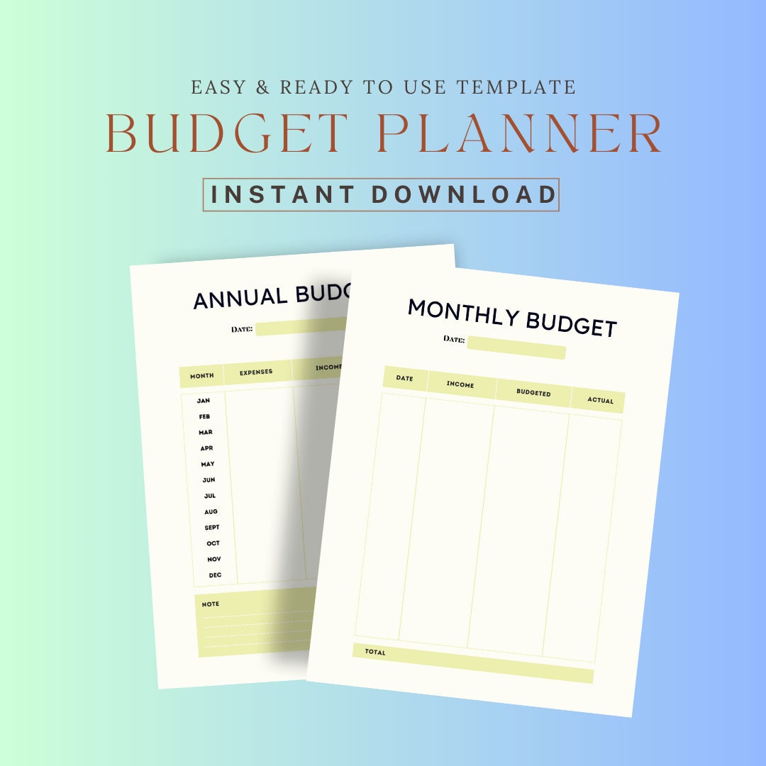 Monthly Budget Planner, Expense Tracker, Savings Planners, Finance ...