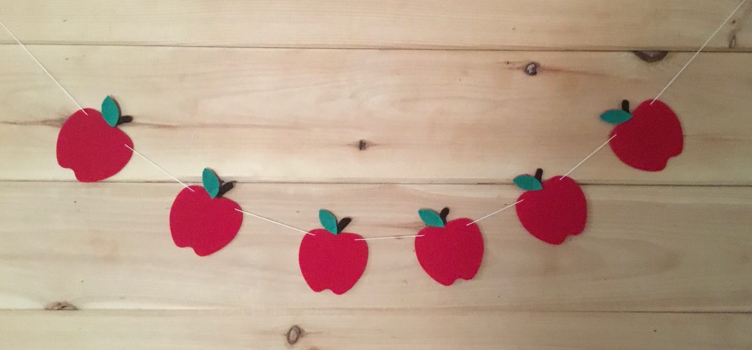 Felt Apple Banner/teacher Decor/classroom Decor/homeschool Decor - Etsy