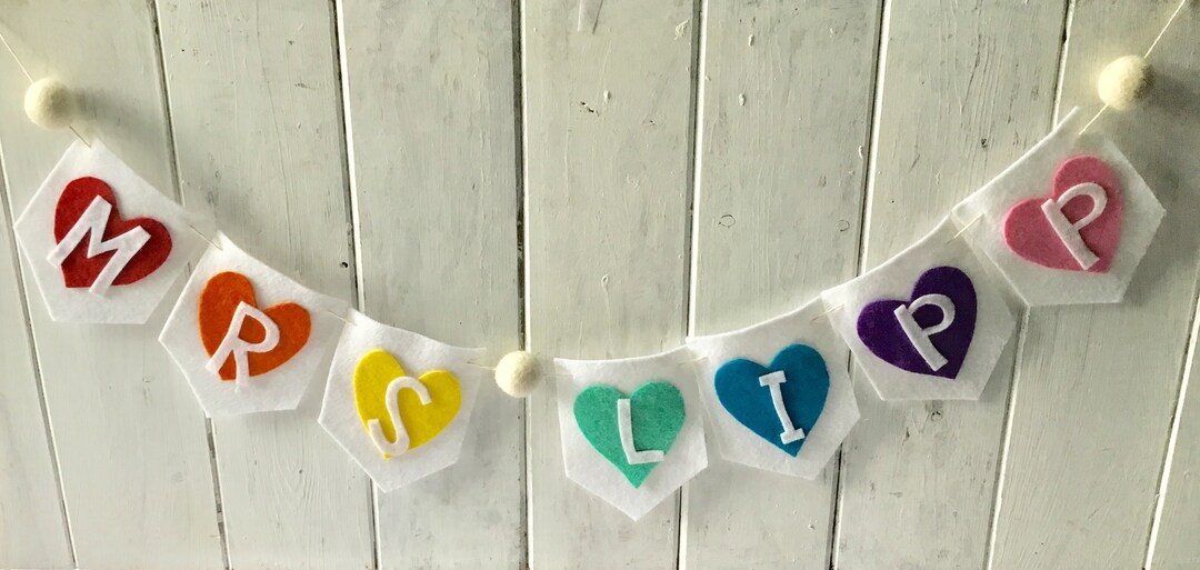 Teacher Rainbow Banner/classroom Decor/craftroom Decor/fireplace Mantel ...