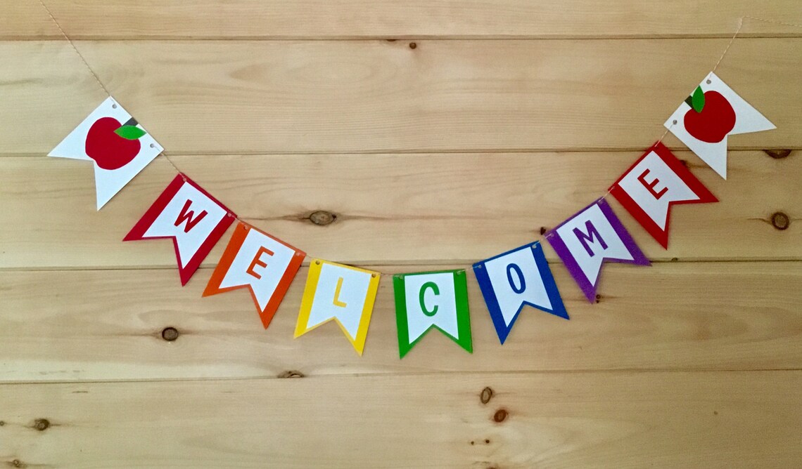 Welcome Rainbow Banner/Classroom Decor/Homeschool Decor | Etsy