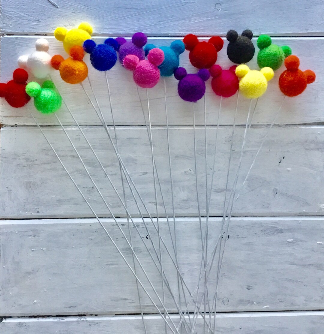 Mickey Mouse Disney Decorations-set of 6/children’s Decorations/ Party ...