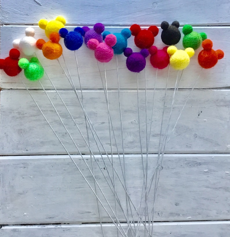 Mickey Mouse Disney Decorations-set of 6/childrens - Etsy