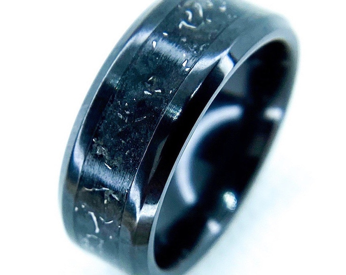 Meteorite Ring, Meteor Ring, Glowstone Ring, Mens Band, Womens Band ...