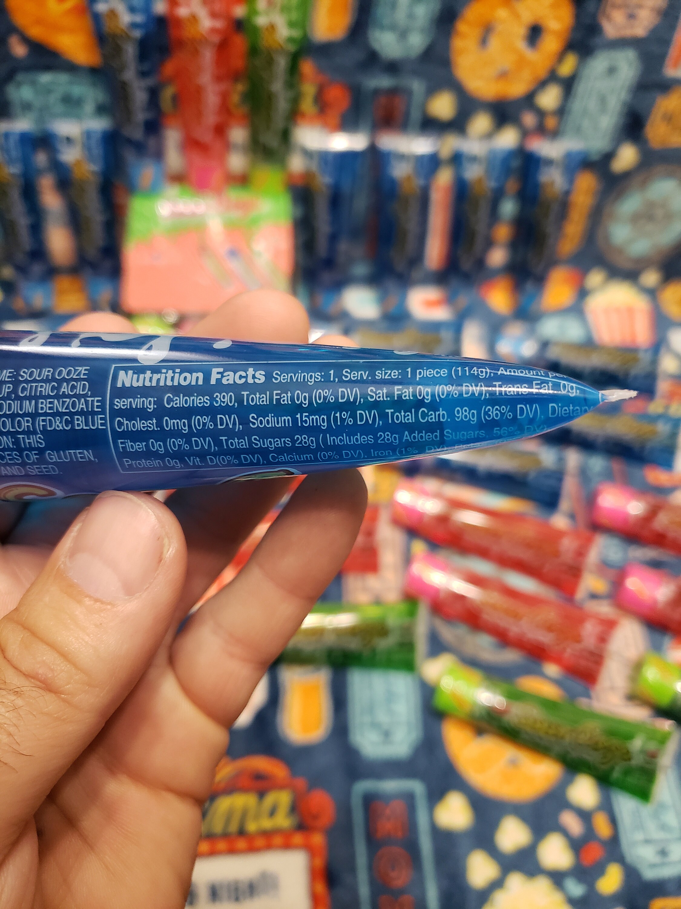 Kidsmania Sour Ooze Candy 4 Oz. Tube Blue Raspberry - Etsy