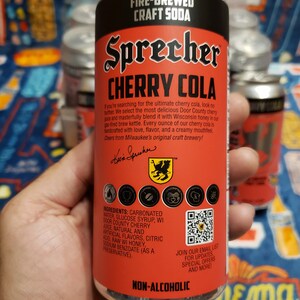 Sprecher Cherry Cola Fire Brewed Craft Soda Made With Honey - Etsy