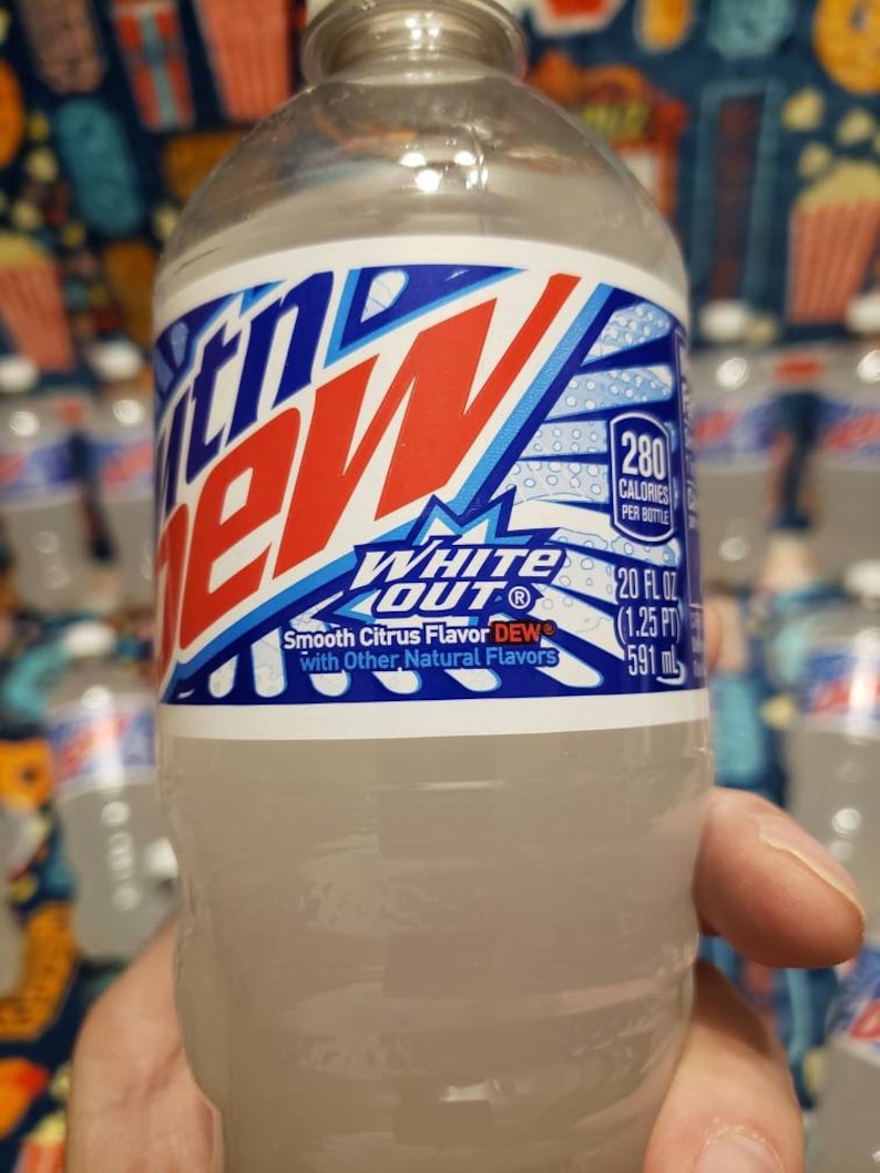 Mountain Dew Mtn. Dew White Out 20 Oz. Bottle - Etsy