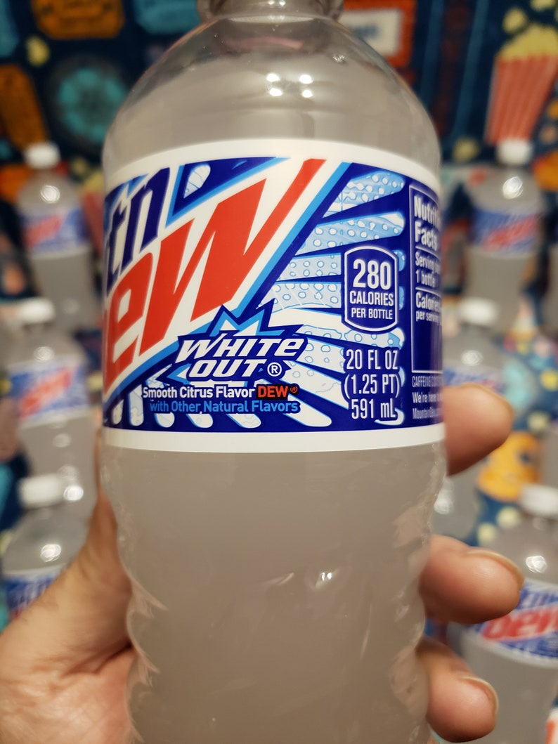 Mountain Dew Mtn. Dew White Out 20 Oz. Bottle - Etsy