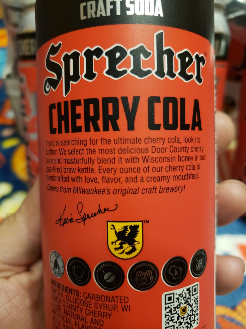 Sprecher Cherry Cola Fire Brewed Craft Soda Made With Honey - Etsy