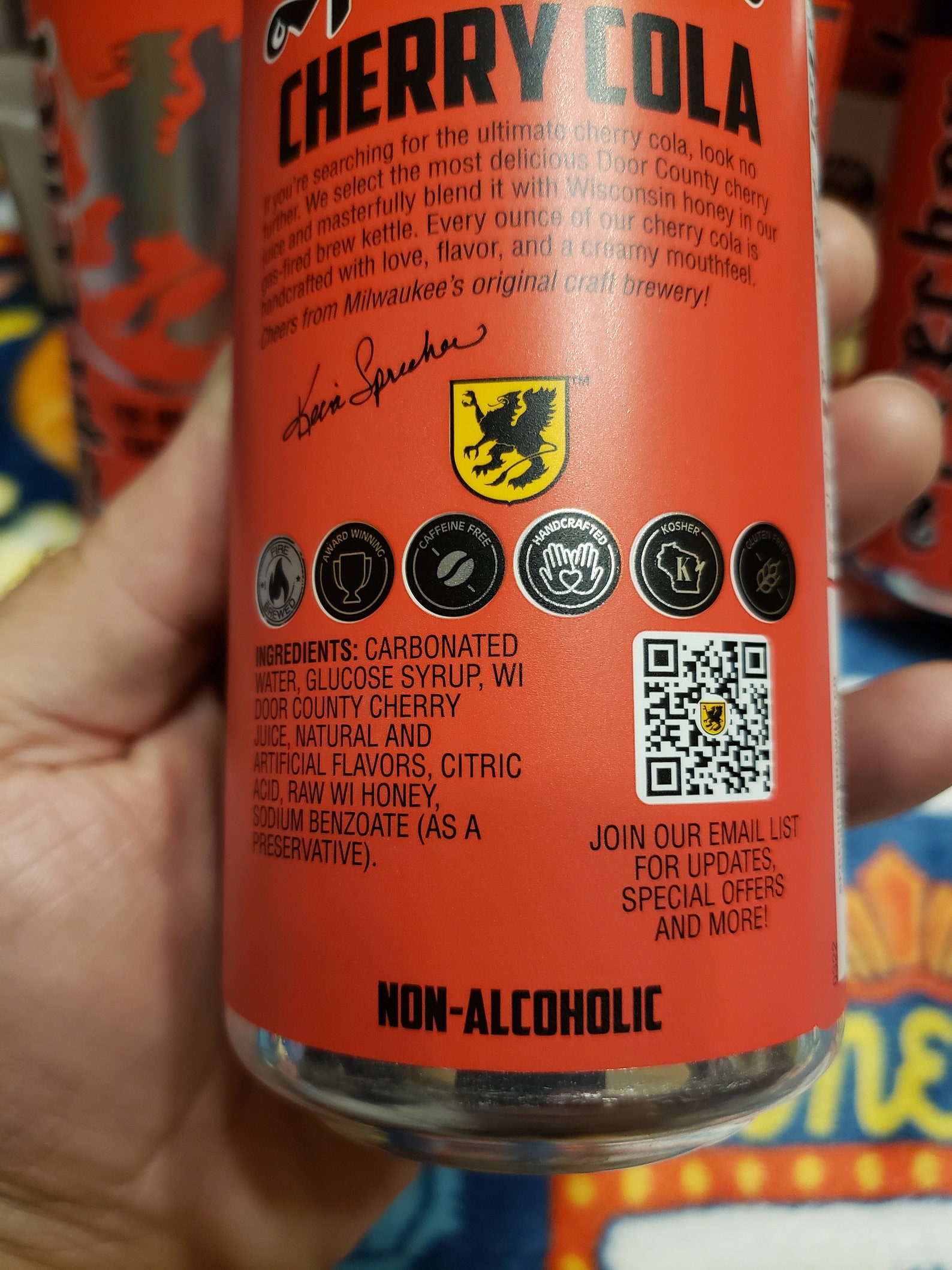 Sprecher Cherry Cola Fire Brewed Craft Soda Made With Honey - Etsy