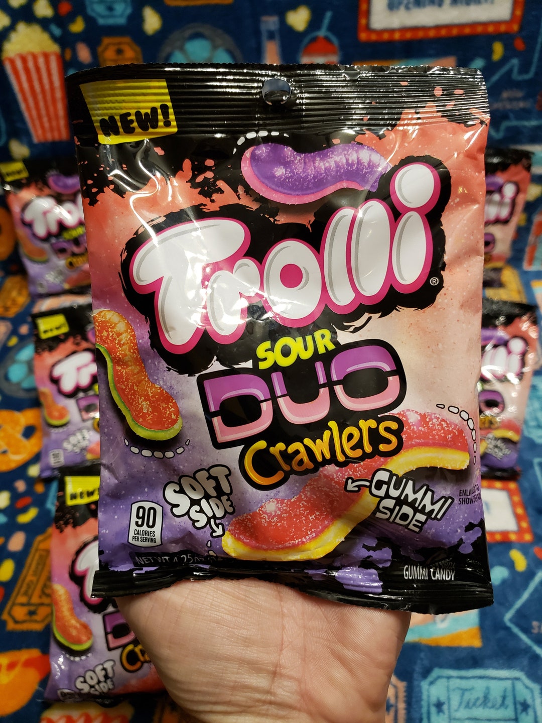 Trolli Sour Duo Crawlers Gummi Candy Guava/strawberry - Etsy