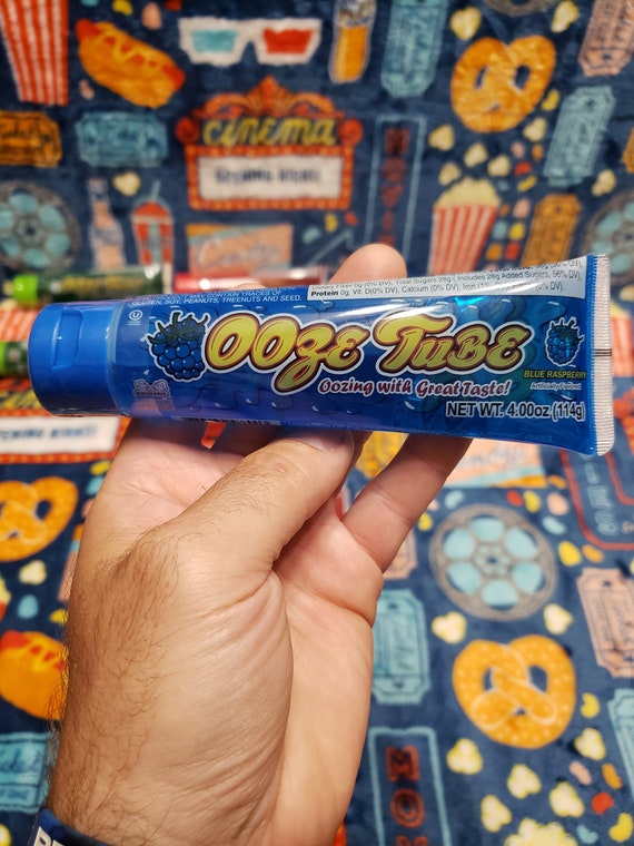 Kidsmania Ooze Candy 4 Oz. Tube Blue Raspberry Cherry or - Etsy