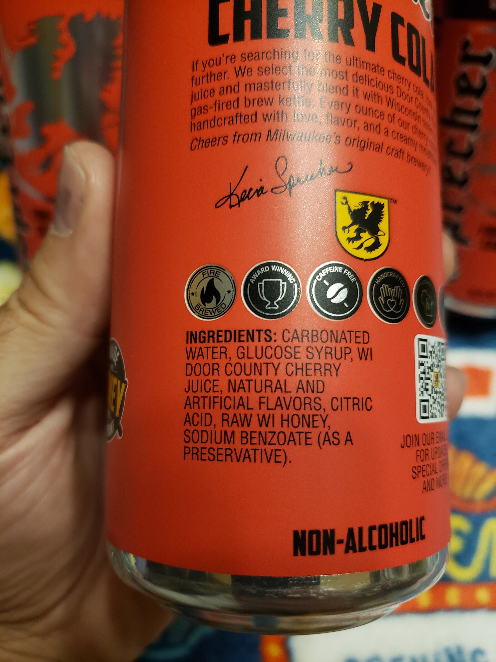 Sprecher Cherry Cola Fire Brewed Craft Soda Made With Honey - Etsy