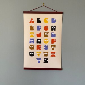 Alphabet Nursery Poster - Cute and Playful Quirky Abcs - Alphabet ...