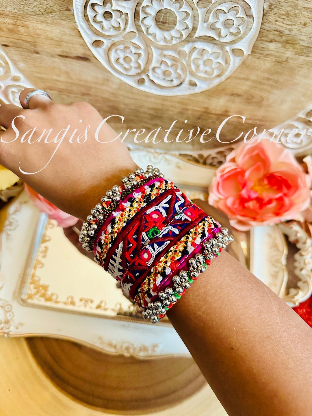 Kachchh Kada | Handembroidered | Fabric| Fusion|oxidized| Handmade ...