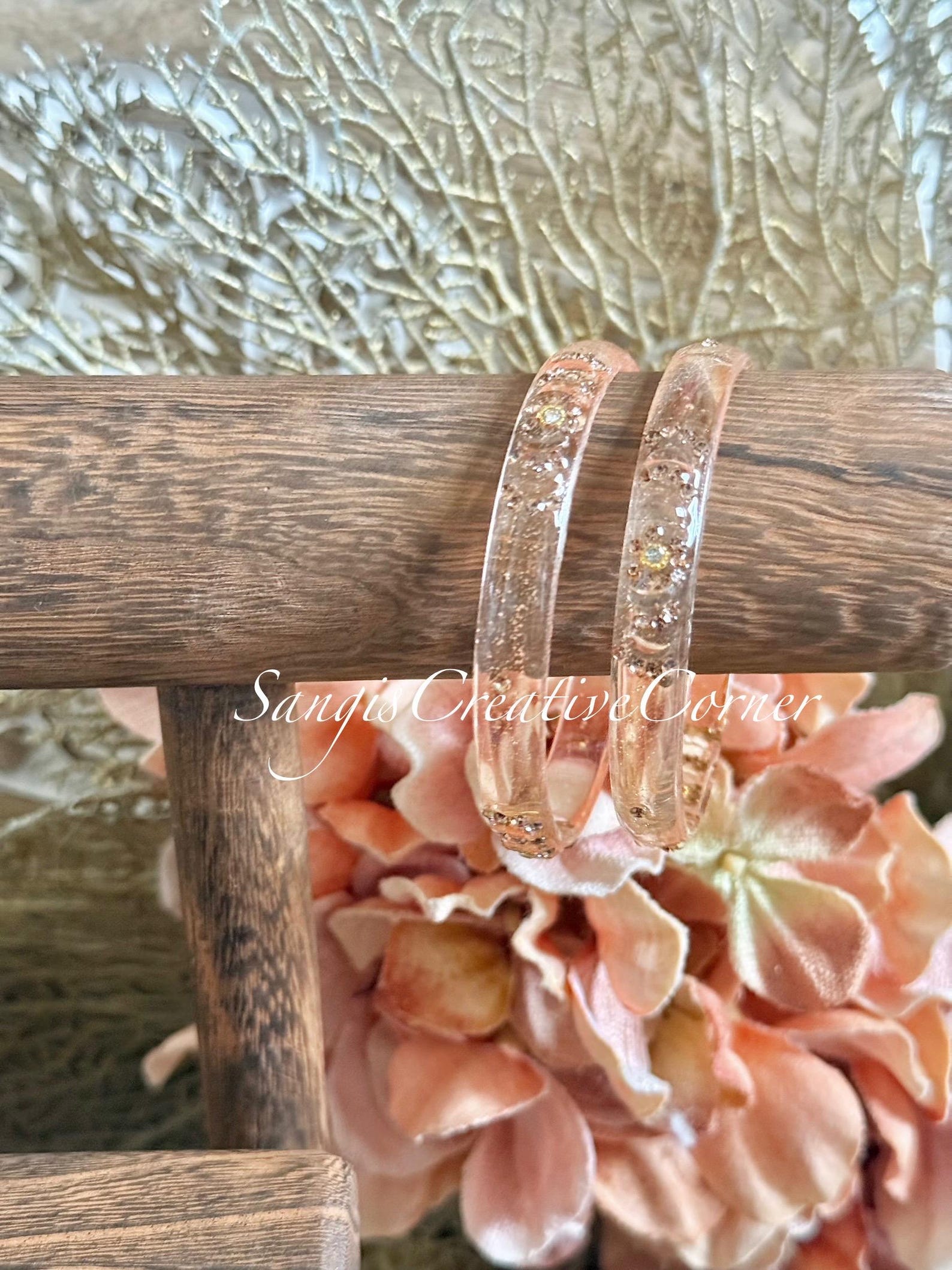 Handcrafted Crystal Glass Bangles - Set of 2 - Size 2.4 Design 8 - Etsy